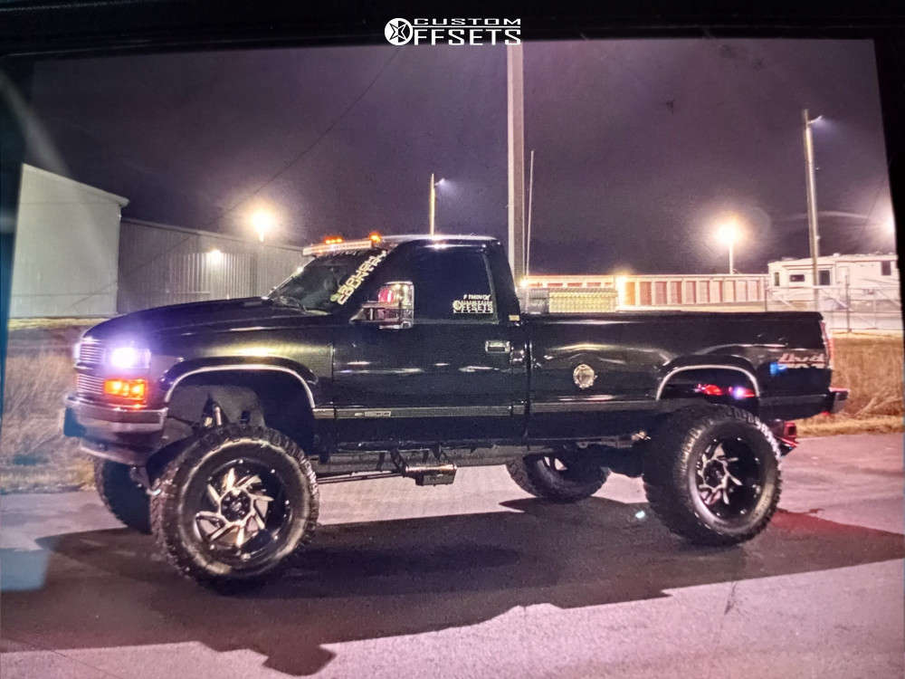 1993 Chevrolet K1500 with 20x12 -51 Vision Prowler 422 and 38/15.5R20 ...
