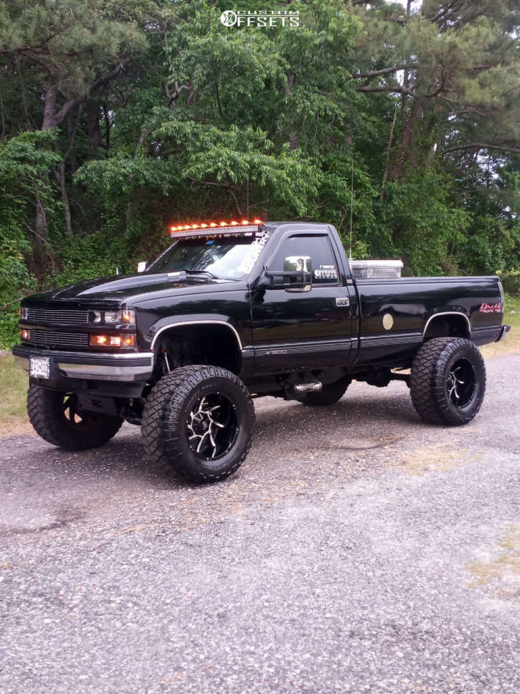 1993 Chevrolet K1500 with 20x12 -51 Vision Prowler 422 and 38/15.5R20 ...