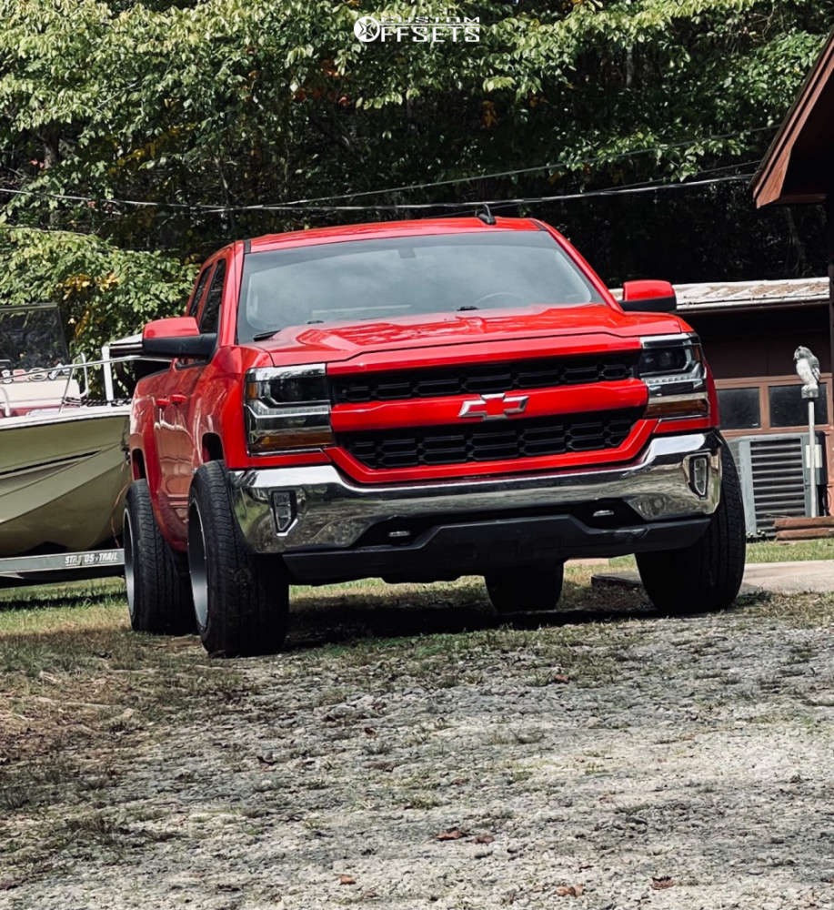2017 Chevrolet Silverado 1500 with 20x12 -51 Vision Widow and 275/60R20 ...