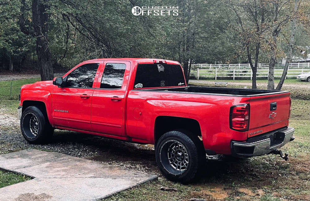 2017 Chevrolet Silverado 1500 with 20x12 -51 Vision Widow and 275/60R20 ...