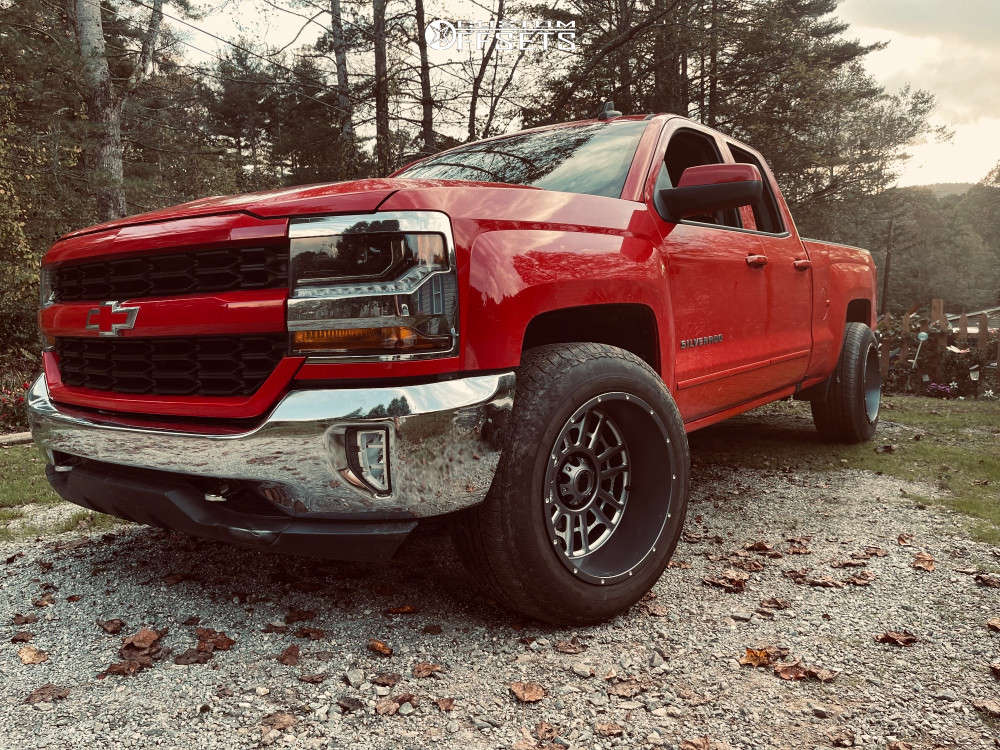 2017 Chevrolet Silverado 1500 with 20x12 -51 Vision Widow and 275/60R20 ...