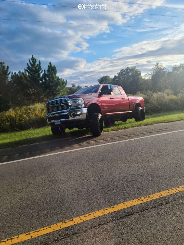 2020 Ram 2500 with 24x14 -76 KG1 Forged Kala and 35/12.5R24 Fury ...