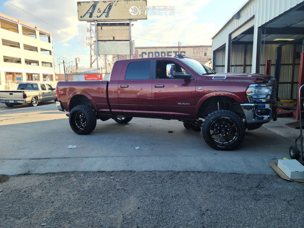2020 Ram 2500 with 24x14 -76 KG1 Forged Kala and 35/12.5R24 Fury ...