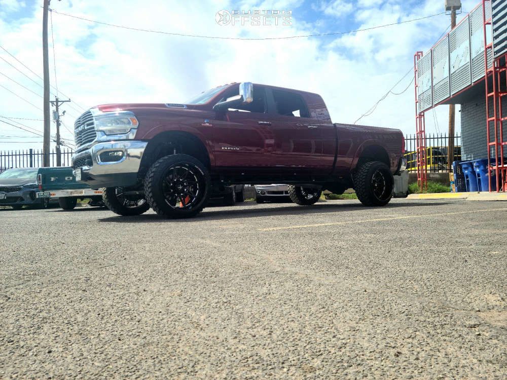 2020 Ram 2500 with 24x14 -76 KG1 Forged Kala and 35/12.5R24 Fury ...