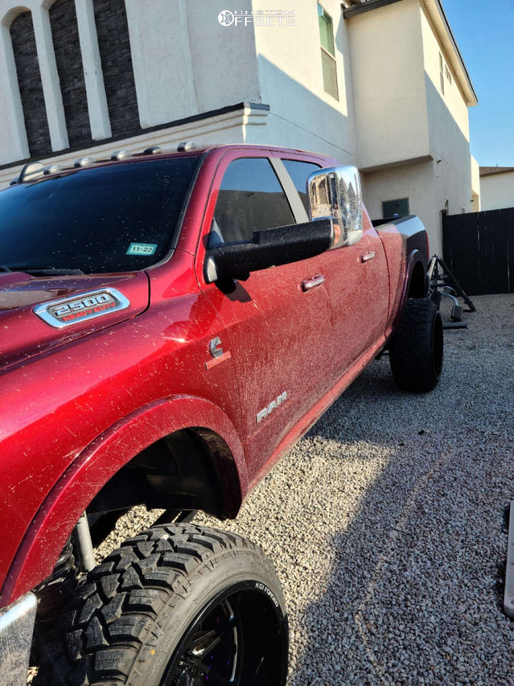 2020 Ram 2500 with 24x14 -76 KG1 Forged Kala and 35/12.5R24 Fury ...