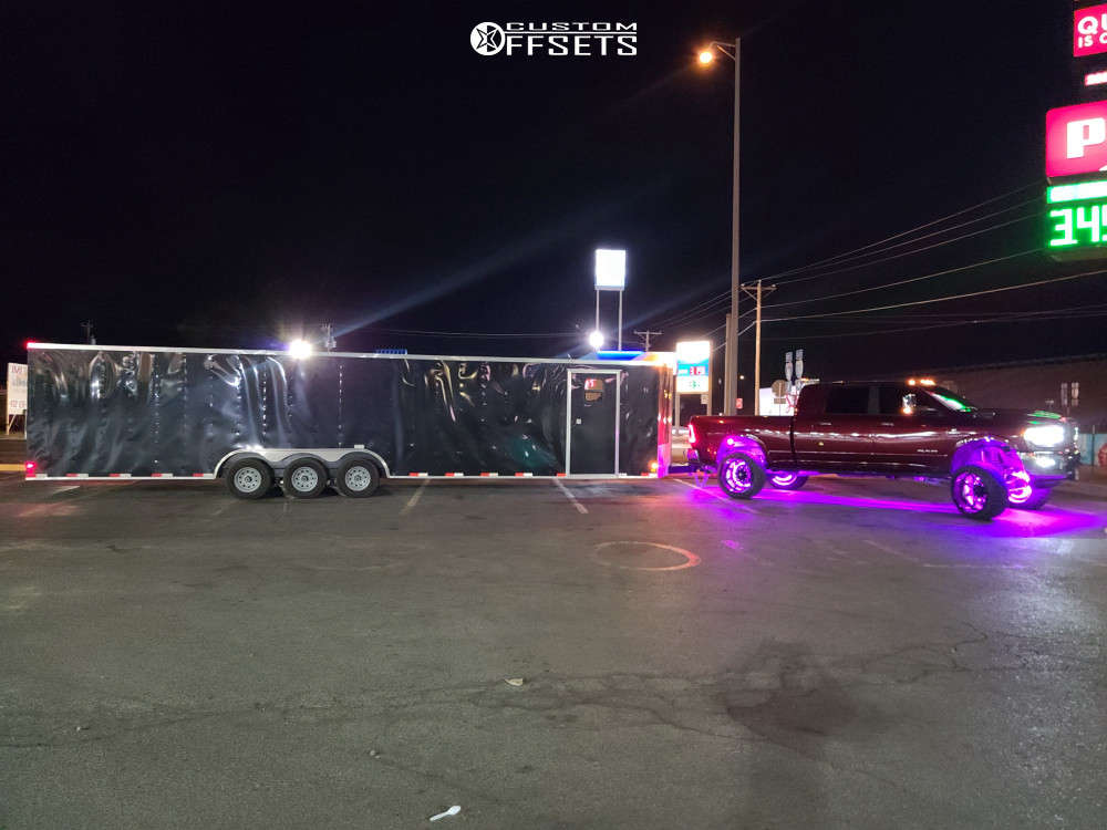 2020 Ram 2500 with 24x14 -76 KG1 Forged Kala and 35/12.5R24 Fury ...