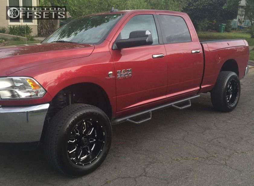 2014 Ram 3500 with 20x10 -14 Axe Offroad 531 and 285/60R20 Firestone ...