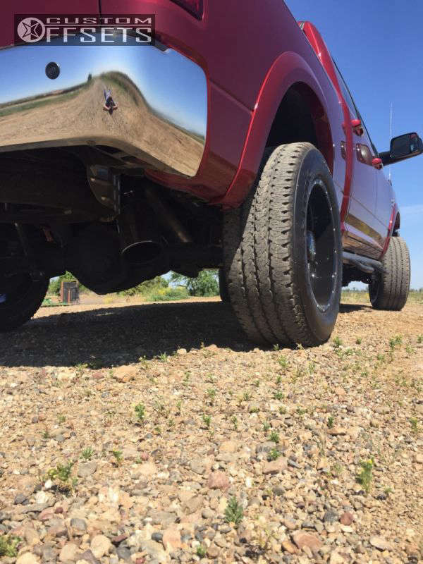 2014 Ram 3500 with 20x10 -14 Axe Offroad 531 and 285/60R20 Firestone ...