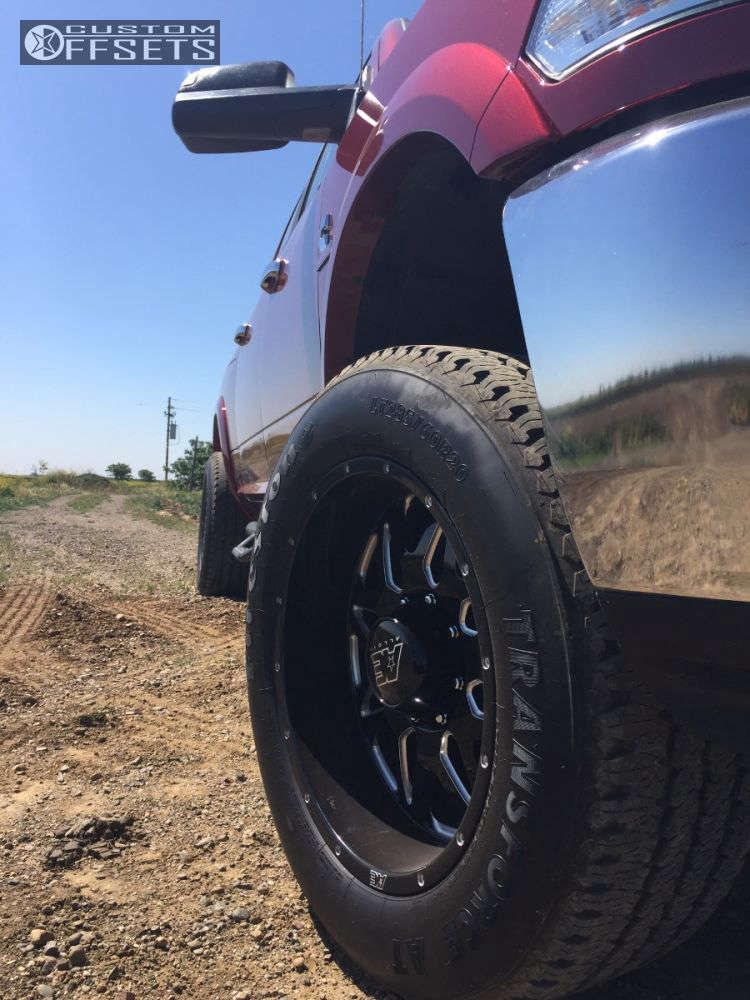 2014 Ram 3500 with 20x10 -14 Axe Offroad 531 and 285/60R20 Firestone ...