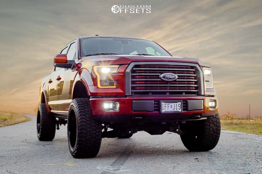 2017 Ford F-150 with 20x12 -44 TIS 544MBR and 35/12.5R20 AMP Terrain ...