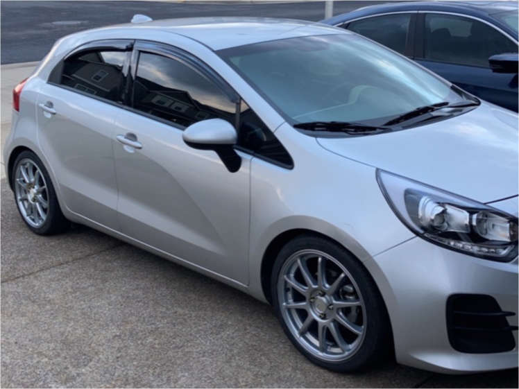 2016 Kia Rio with 17x7 42 SSR Gtv02 and 205/40R17 Barum Bravuris 5hm ...