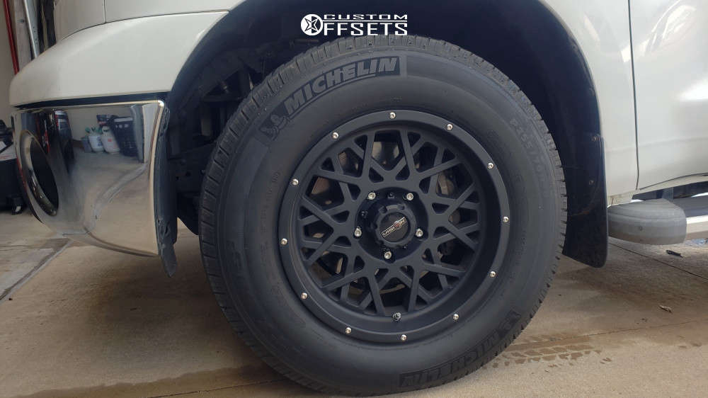 2008 Toyota Tundra with 18x9 -12 Vision Rocker 412 and 255/70R18 ...