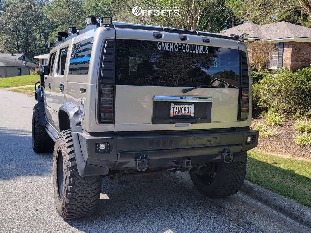 2003 Hummer H2 with 22x12 -50 Ballistic Tomahawk and 39/14.5R22 Kanati ...