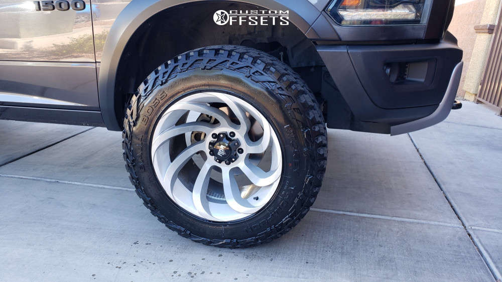 2017 Ram 1500 with 20x12 -44 Red Dirt Road Tornado and 35/12.5R20 ...