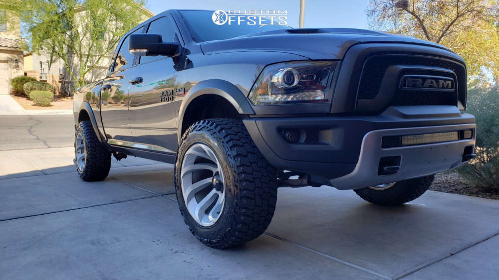 2017 Ram 1500 with 20x12 -44 Red Dirt Road Tornado and 35/12.5R20 ...