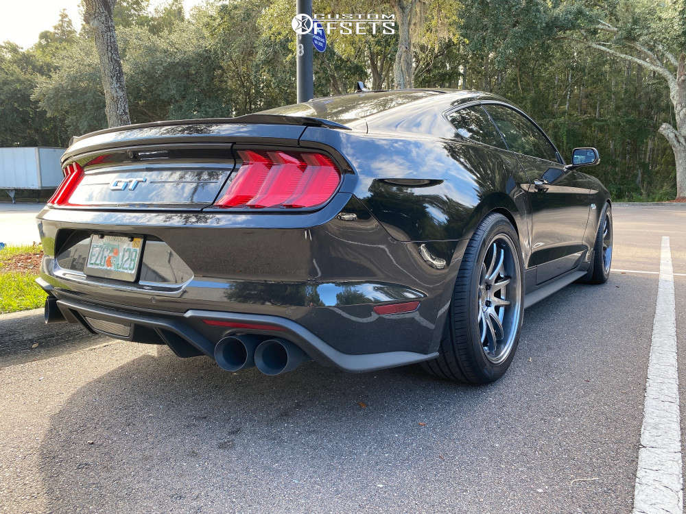 2020 Ford Mustang with 19x9.5 22 Aodhan Ds02 and 275/40R19 Laufenn S ...