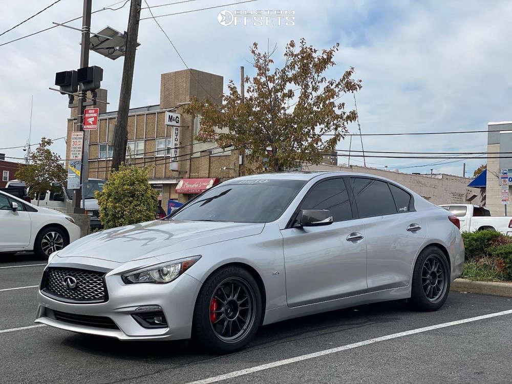 2019 INFINITI Q50 with 18x9.5 35 Konig Hypergram and 255/45R18 ...
