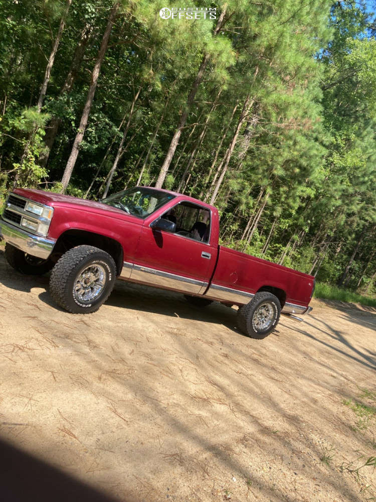 1996 Chevrolet C1500 with 17x9 -6 Pro Comp 01 and 305/65R17 BFGoodrich ...