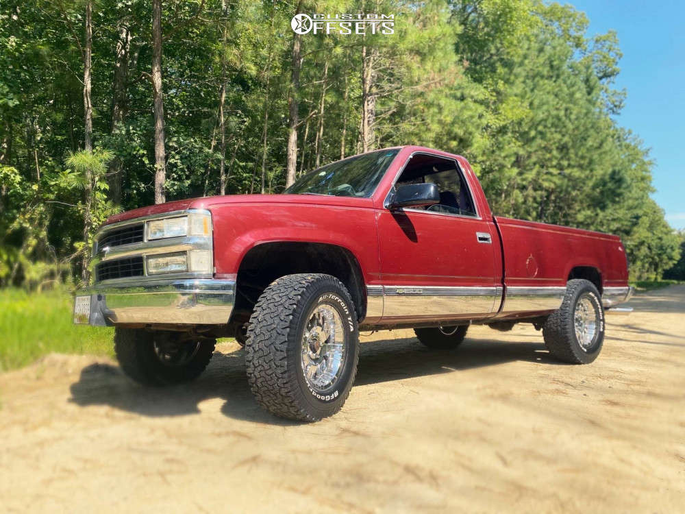1996 Chevrolet C1500 with 17x9 -6 Pro Comp 01 and 305/65R17 BFGoodrich ...