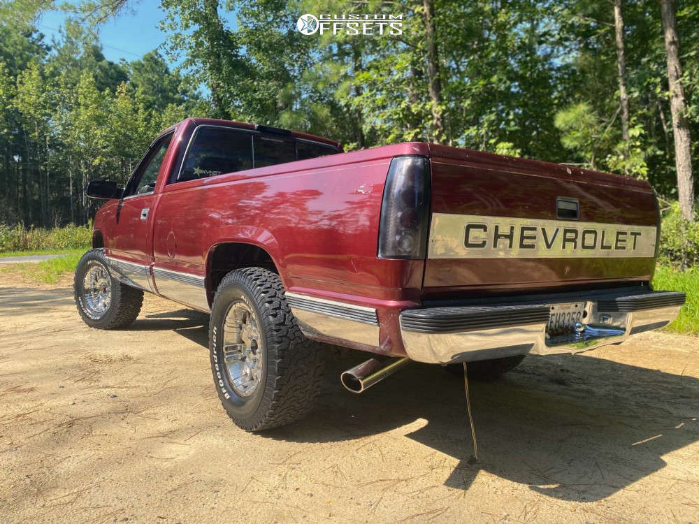 1996 Chevrolet C1500 with 17x9 -6 Pro Comp 01 and 305/65R17 BFGoodrich ...