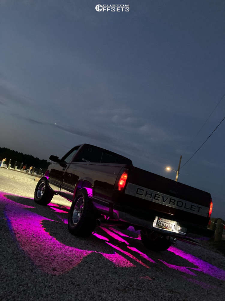 1996 Chevrolet C1500 with 17x9 -6 Pro Comp 01 and 305/65R17 BFGoodrich ...