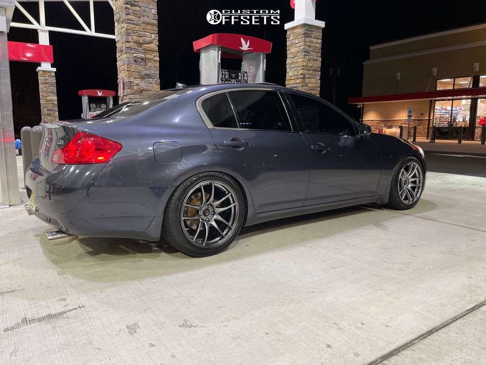 2009 INFINITI G37 with 19x9.5 35 Vors Tr4 and 245/45R19 Lexani Lx ...