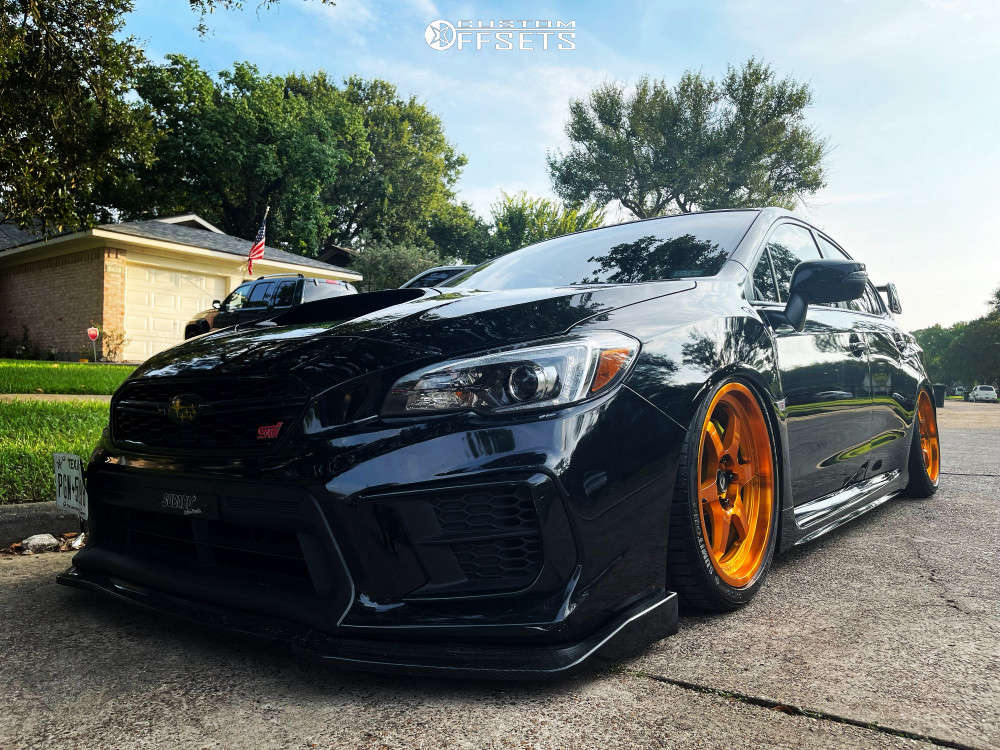 2020 Subaru WRX STI with 18x9 30 Cosmis Racing Xt-006r and 255/45R18 ...