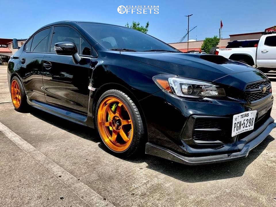 2020 Subaru WRX STI with 18x9 30 Cosmis Racing Xt-006r and 255/45R18 ...