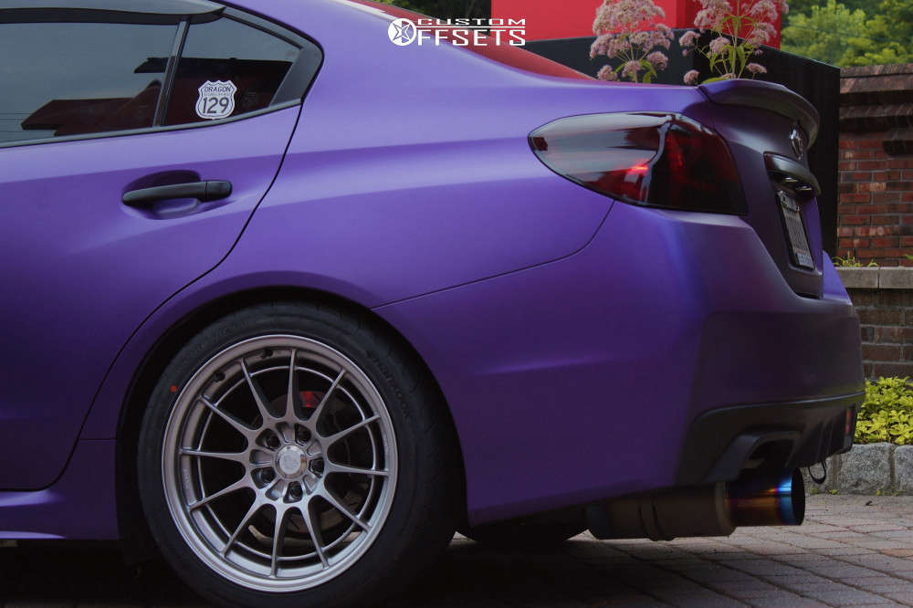 2020 Subaru WRX with 18x9.5 40 Enkei Nt03 and 265/35R18 Hankook Ventus ...