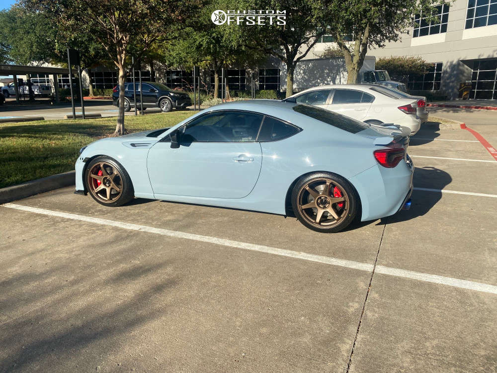 2019 Subaru BRZ with 18x9.5 45 Enkei T6r and 255/35R18 Firestone ...