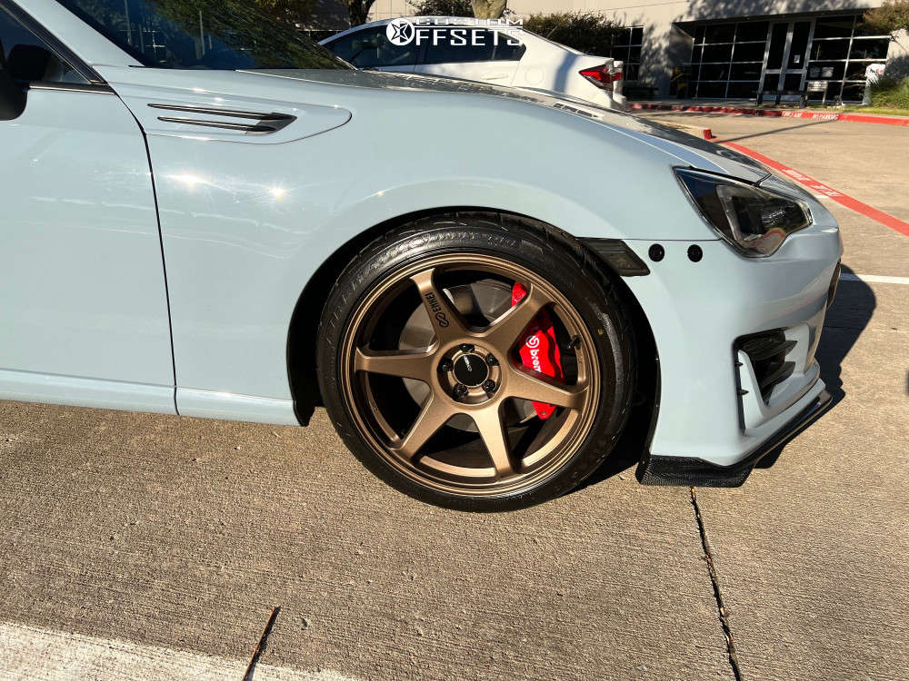 2019 Subaru BRZ with 18x9.5 45 Enkei T6r and 255/35R18 Firestone ...