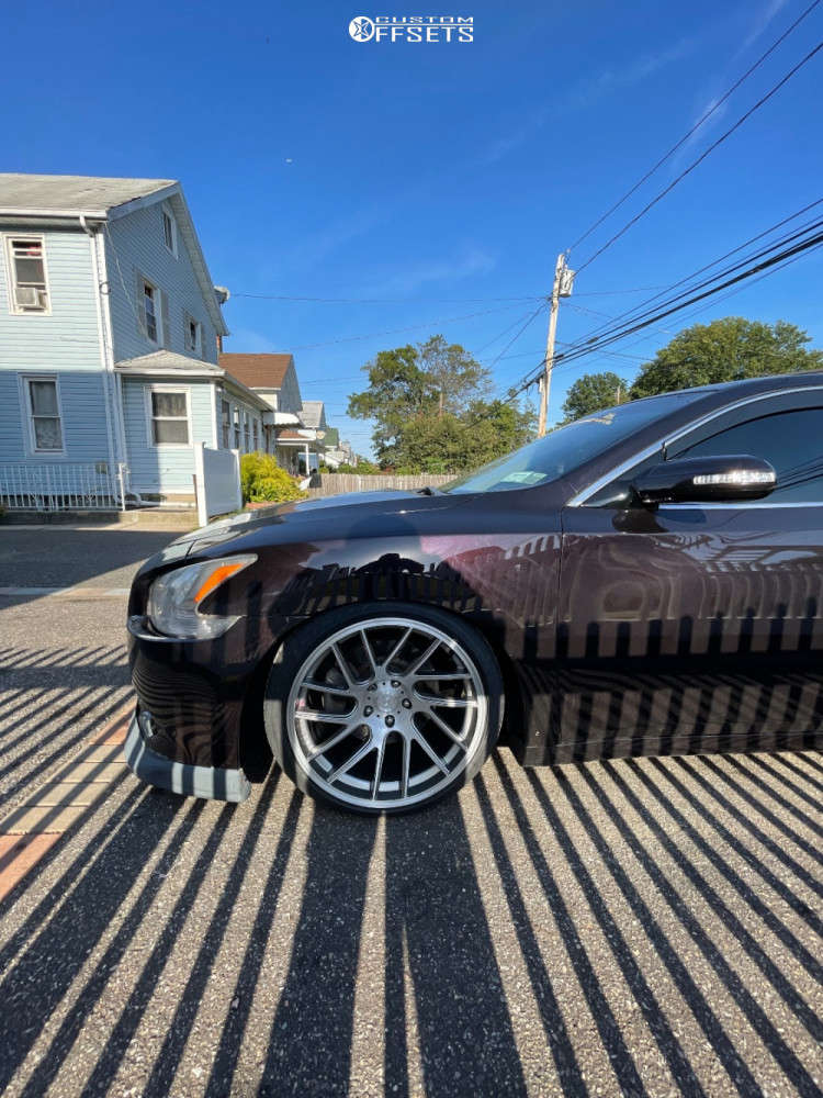 2011 Nissan Maxima with 19x9.5 15 Anovia Elder and 225/35R19 Lexani Lx ...