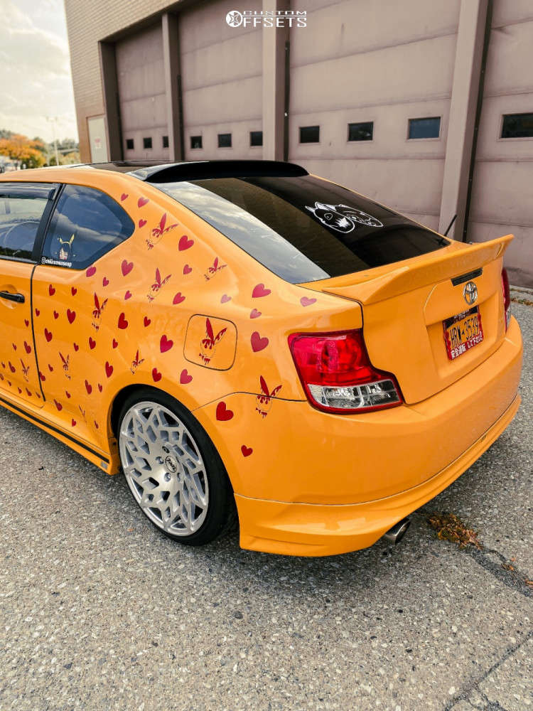 2012 Scion TC with 18x8.5 30 WatercooledIND Md1 and 205/40R18 Nitto Neo ...