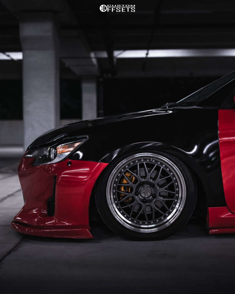 2014 Scion TC with 18x8.5 35 Aodhan Ah02 and 225/45R18 Firestone Indy ...