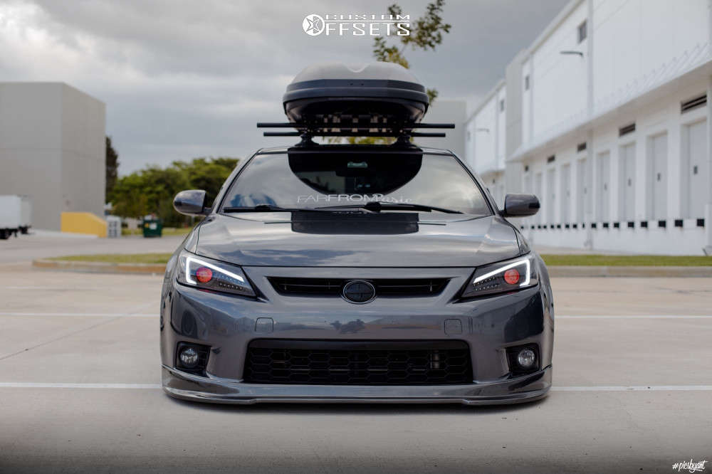 2012 Scion TC with 19x9.5 10 Rotiform Forged Blq-t and 225/35R19 ...