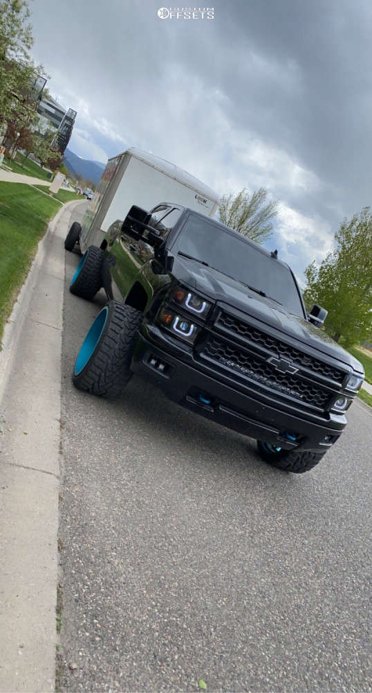 2015 Chevrolet Silverado 1500 with 24x14 -76 Cali Offroad Summit 9110 ...
