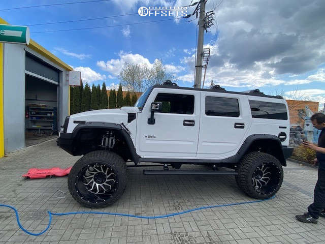2008 Hummer H2 with 24x14 -76 Xtreme Mudder Xm-330 and 37/13.5R24 Radar ...