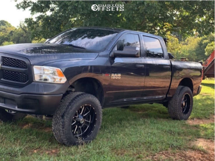 2014 Ram 1500 with 22x12 -44 Scorpion Sc18 and 35/12.5R22 Goodyear All ...