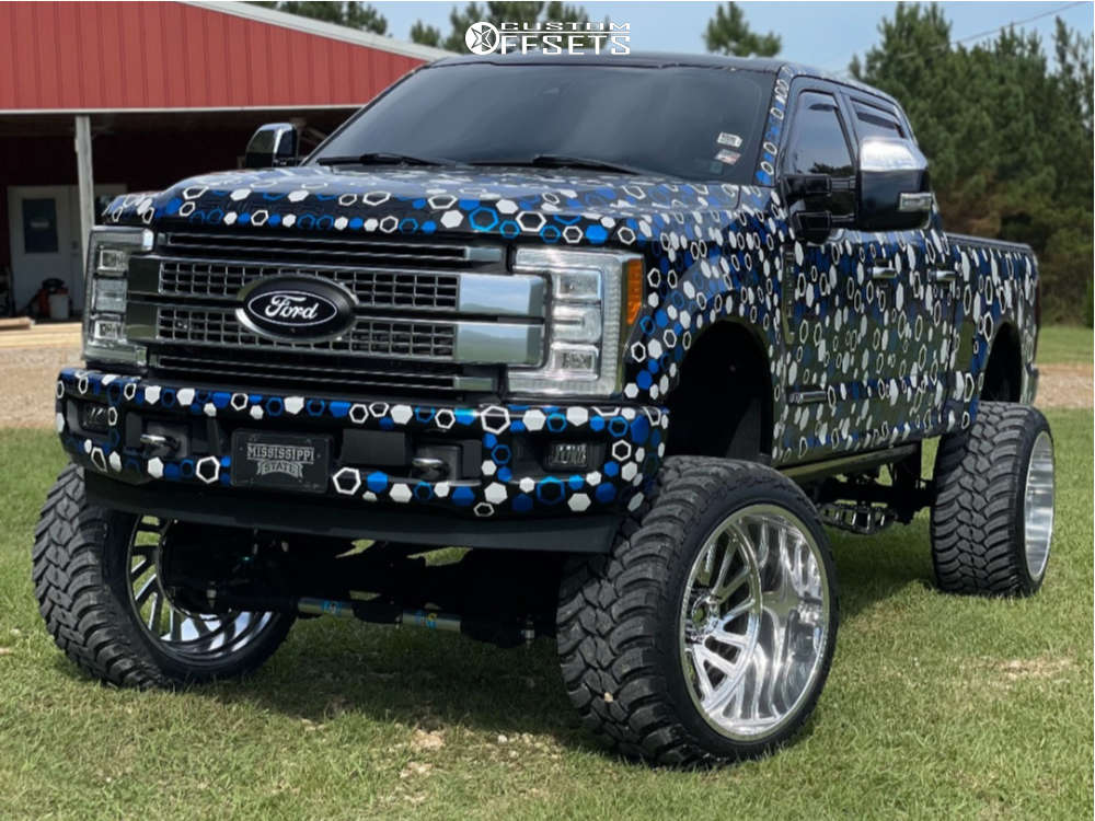 2017 Ford F-250 Super Duty with 26x16 -101 KG1 Forged Vile and 38/15 ...