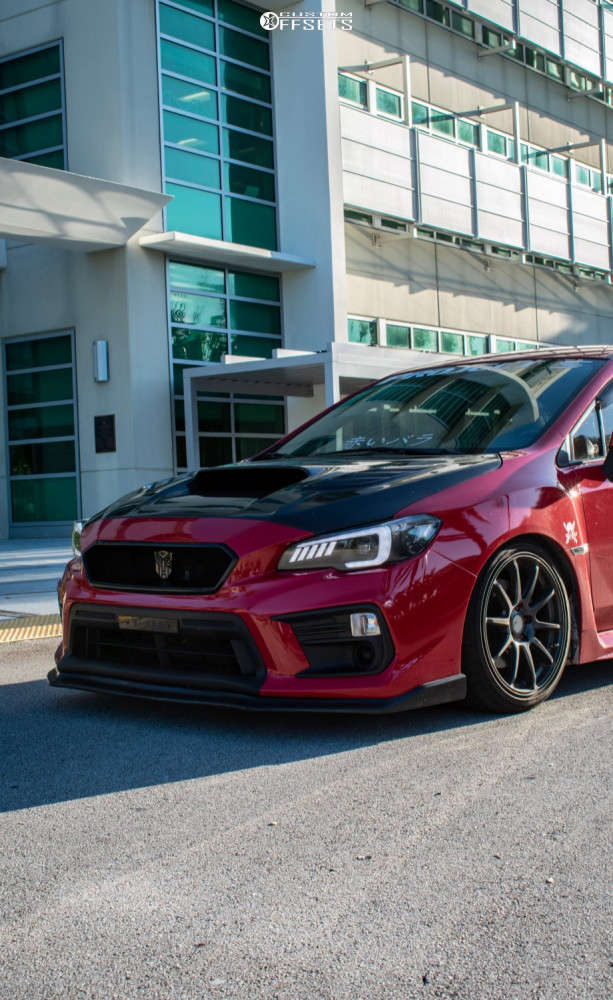 2019 Subaru WRX with 18x9 45 SSR Gtv02 and 235/40R18 Vercelli Strada Ii ...