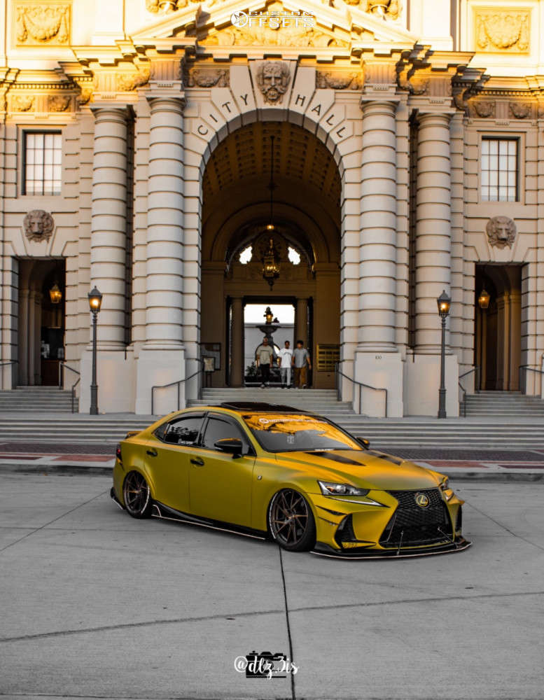 2021 Lexus IS300 with 19x8.5 33 Vertini Rfs1.9 and 245/35R19 Falken All ...