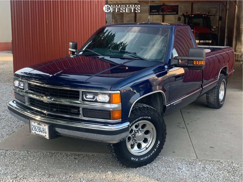 1998 Chevrolet C2500 with 16x8 -5 Alloy Ion 171 and 31/10.5R16 ...