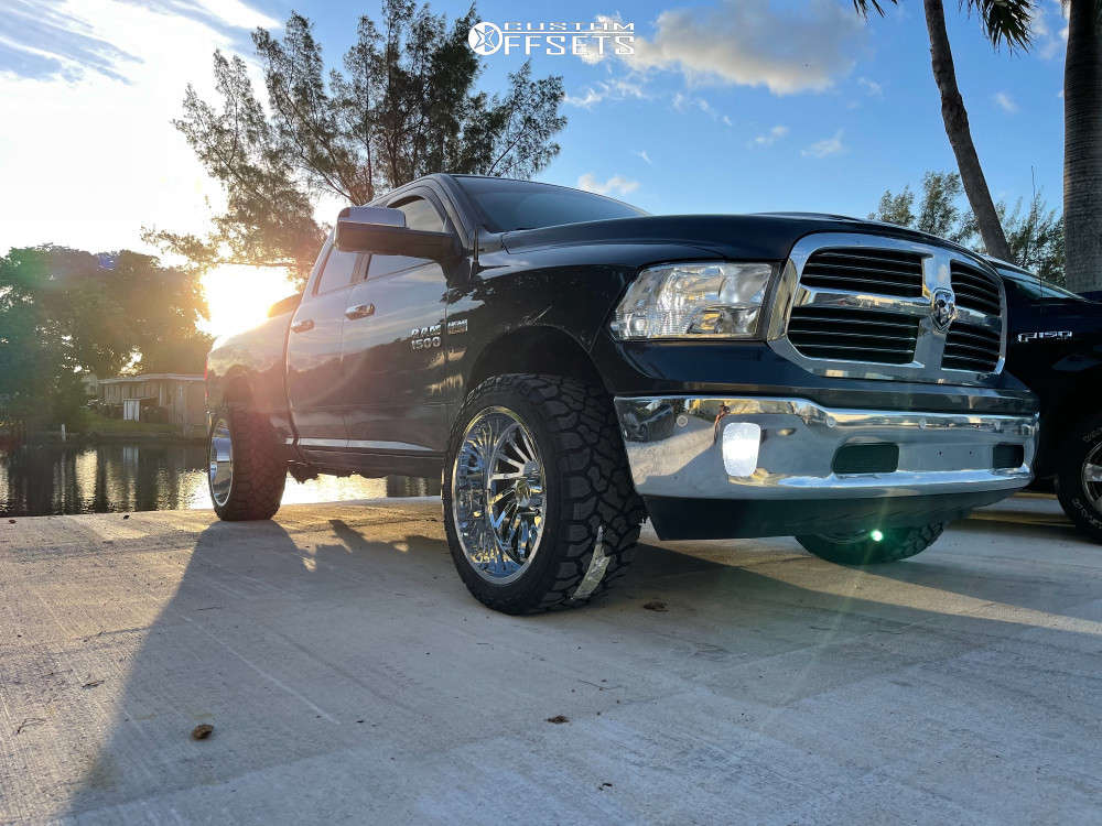 2017 Ram 1500 with 22x12 -51 ARKON OFF-ROAD Caesar and 33/12.5R22 Kenda ...