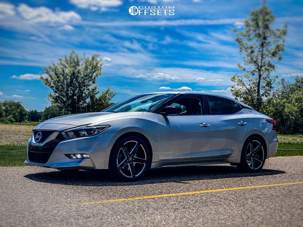 2016 Nissan Maxima with 20x8.5 38 Karma Kustoms K4 and 245/35R20 ...