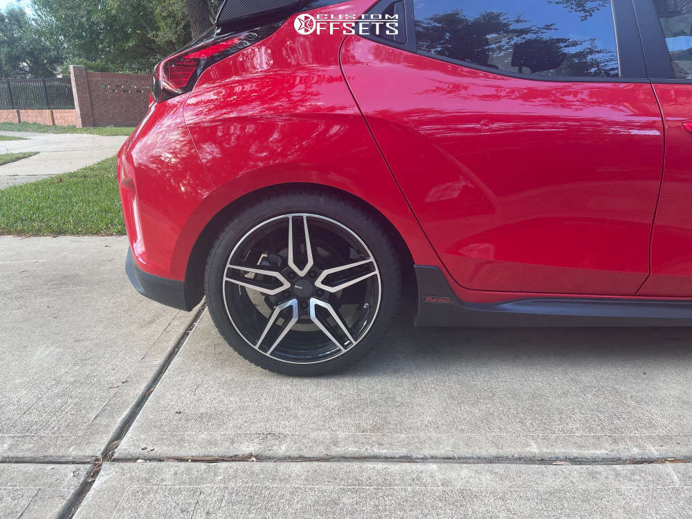 2019 Hyundai Veloster with 18x8 40 Enkei Victory and 225/40R18 Pirelli ...