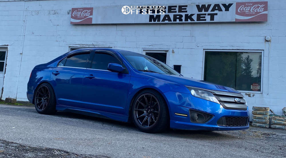 2012 Ford Fusion with 18x9.75 35 XXR 527 and 235/40R18 Delinte D7 ...