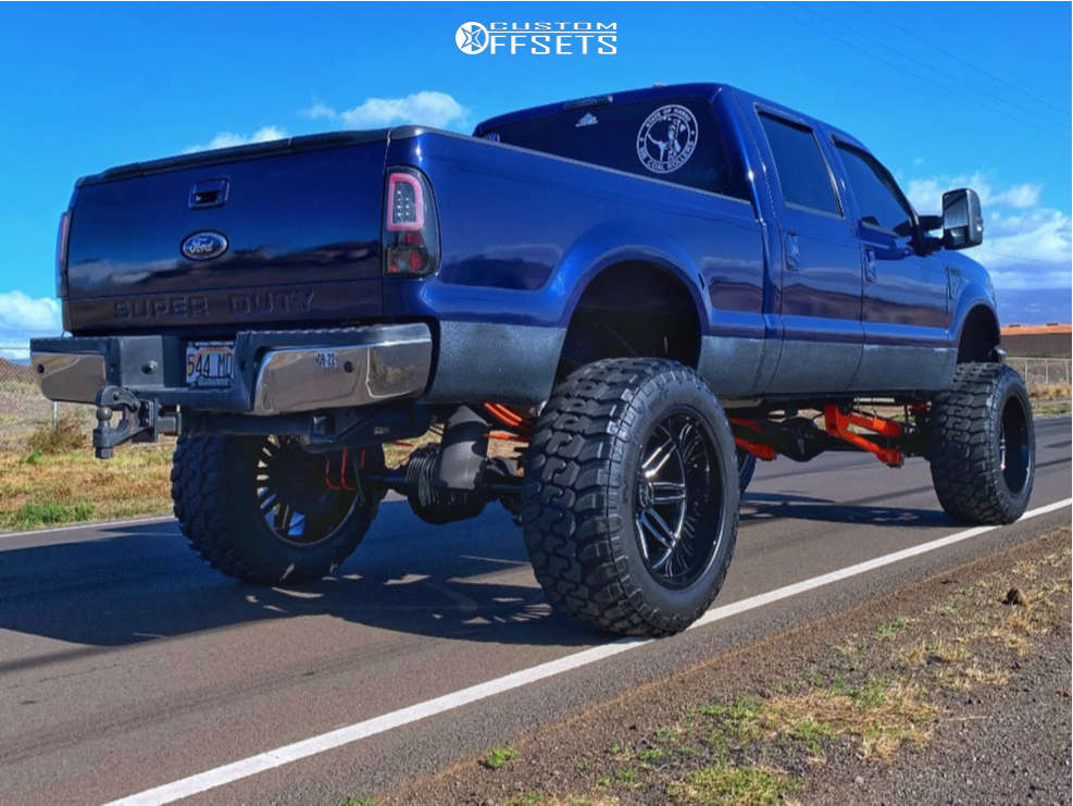 2008 Ford F-250 Super Duty with 24x14 -76 Xtreme Force Xf5 and 40/15.5R24 Patriot Patriot M/t ...