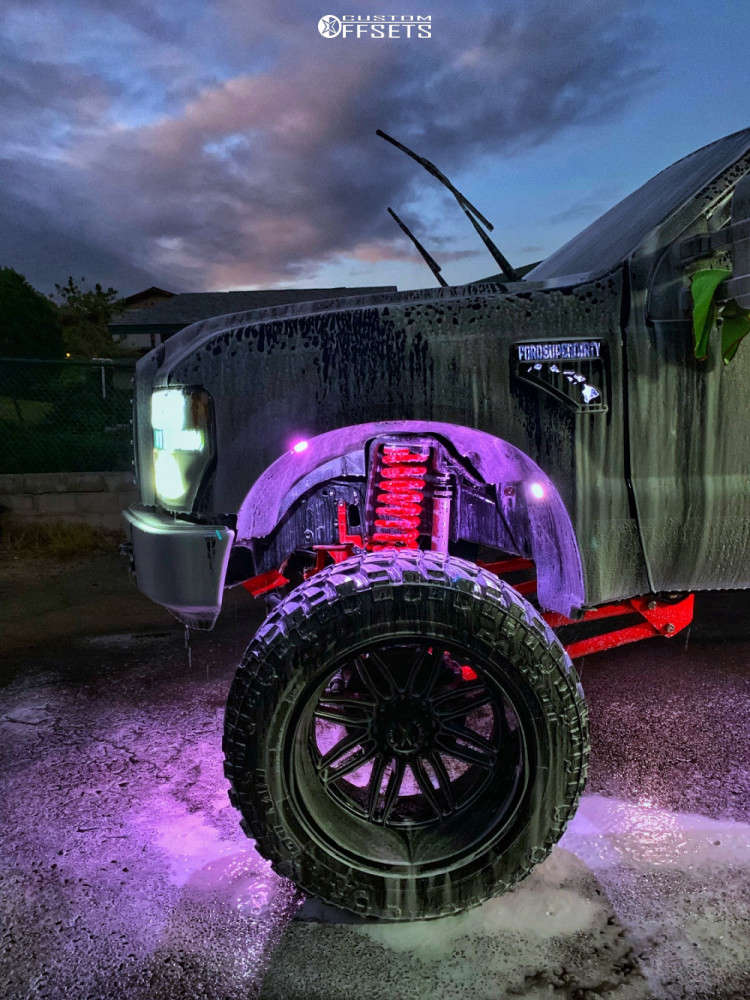 2008 Ford F-250 Super Duty with 24x14 -76 Xtreme Force Xf5 and 40/15.5R24 Patriot Patriot M/t ...