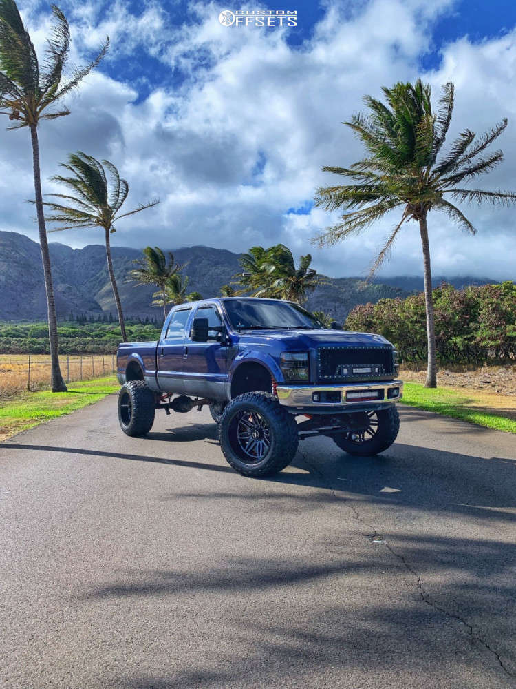2008 Ford F-250 Super Duty with 24x14 -76 Xtreme Force Xf5 and 40/15.5R24 Patriot Patriot M/t ...