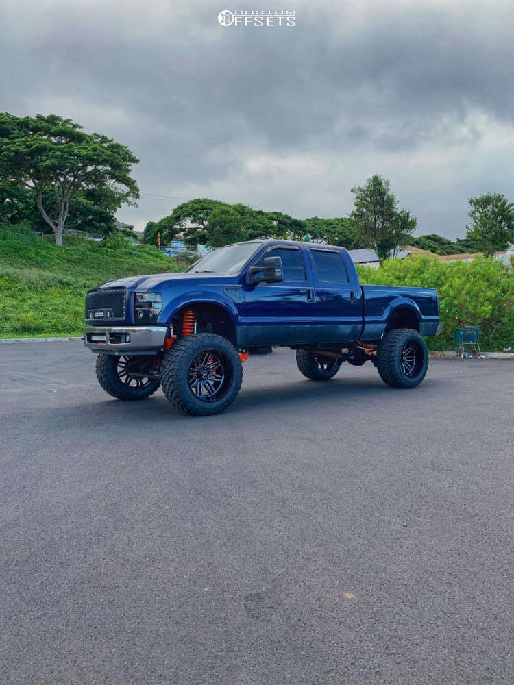 2008 Ford F-250 Super Duty with 24x14 -76 Xtreme Force Xf5 and 40/15.5R24 Patriot Patriot M/t ...